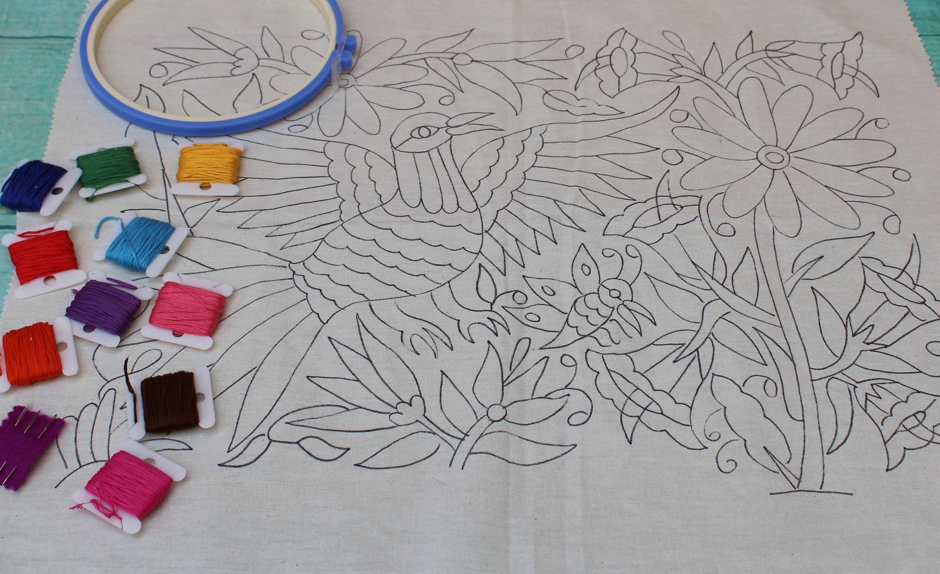 Embroidery Kit, Otomi Pillow, Tenango, Embroidery Pattern, Craft Gift ...