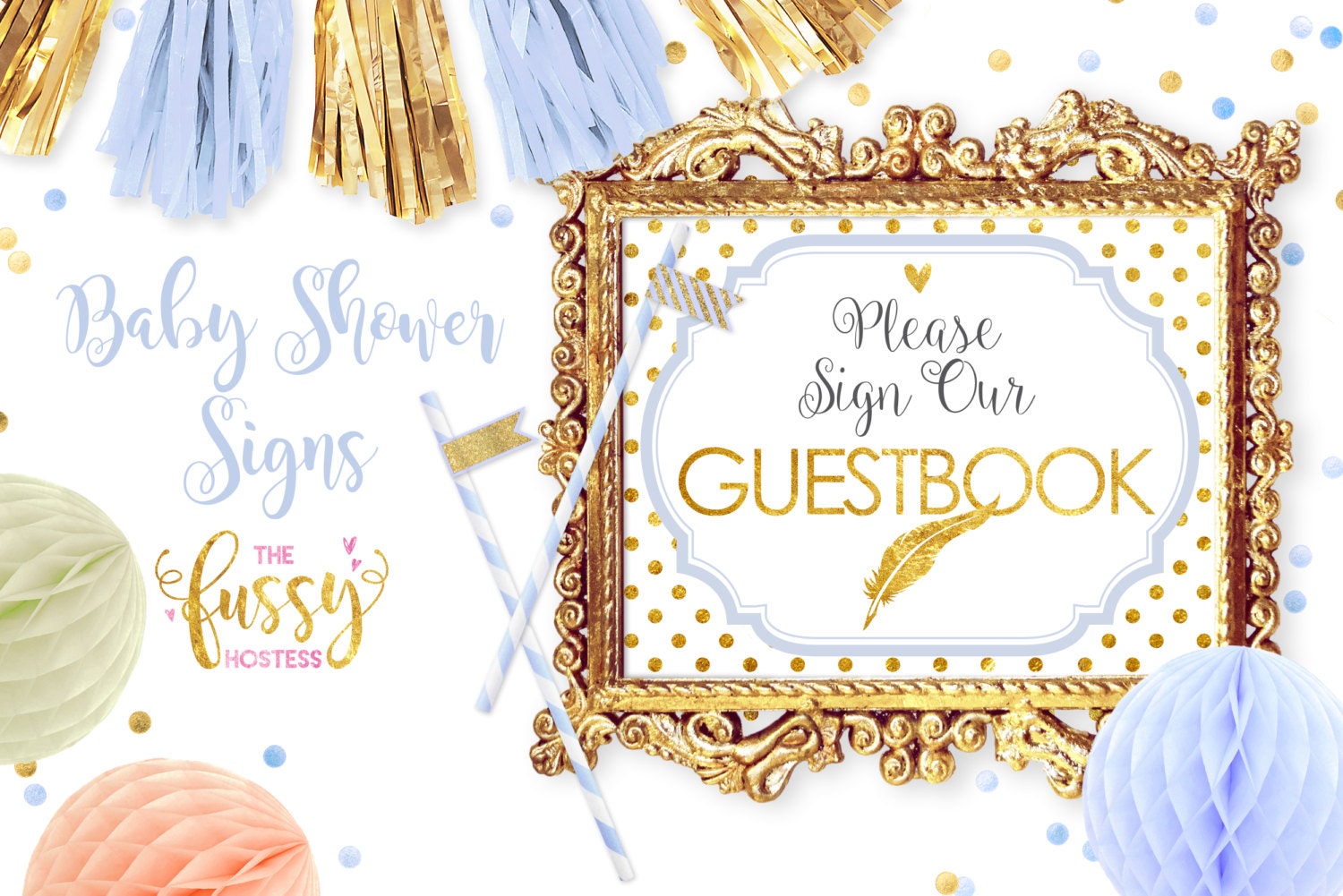 Welcome Baby Shower Sign DIY Printable Baby Shower Download | Etsy