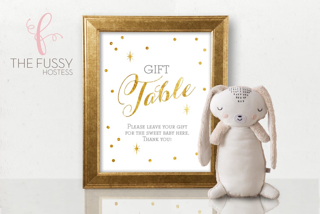 Gift Table Sign, Baby Shower Gifts Sign, Bridal Shower Gifts Sign ...