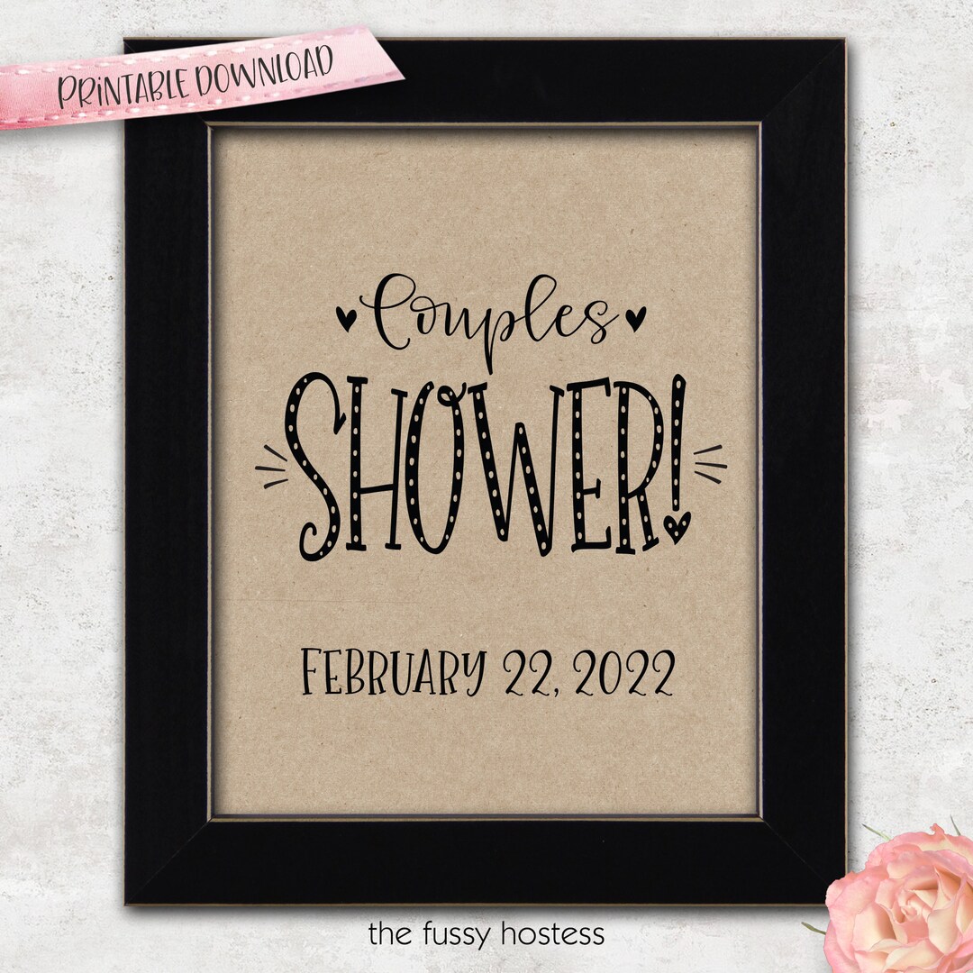 Couples Shower Sign Welcome Sign Custom Sign Bridal Shower Decor ...