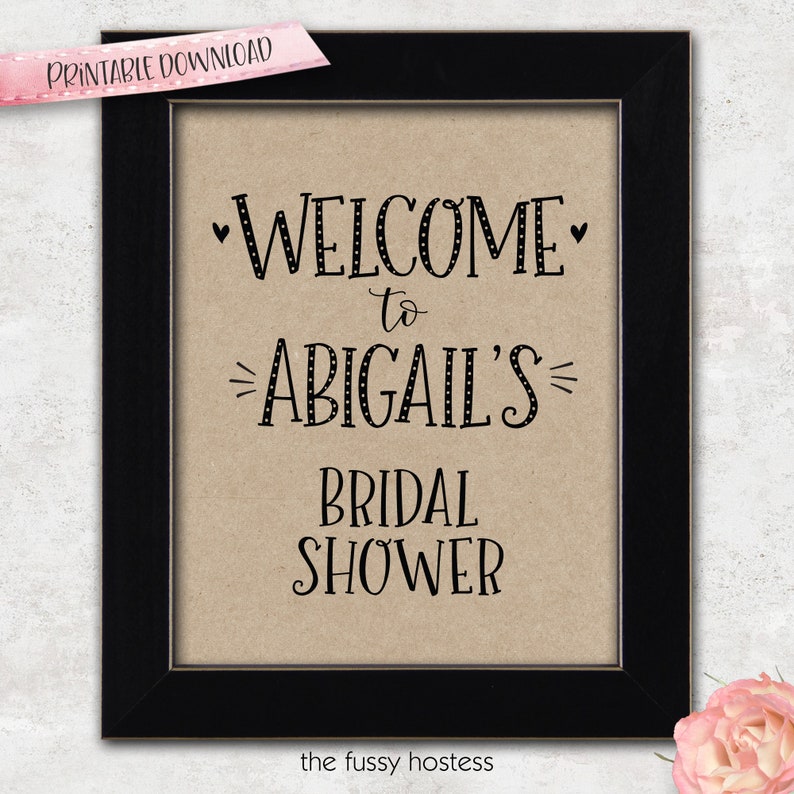 Kiss The Miss Goodbye Sign Bridal Shower Sign Shower | Etsy