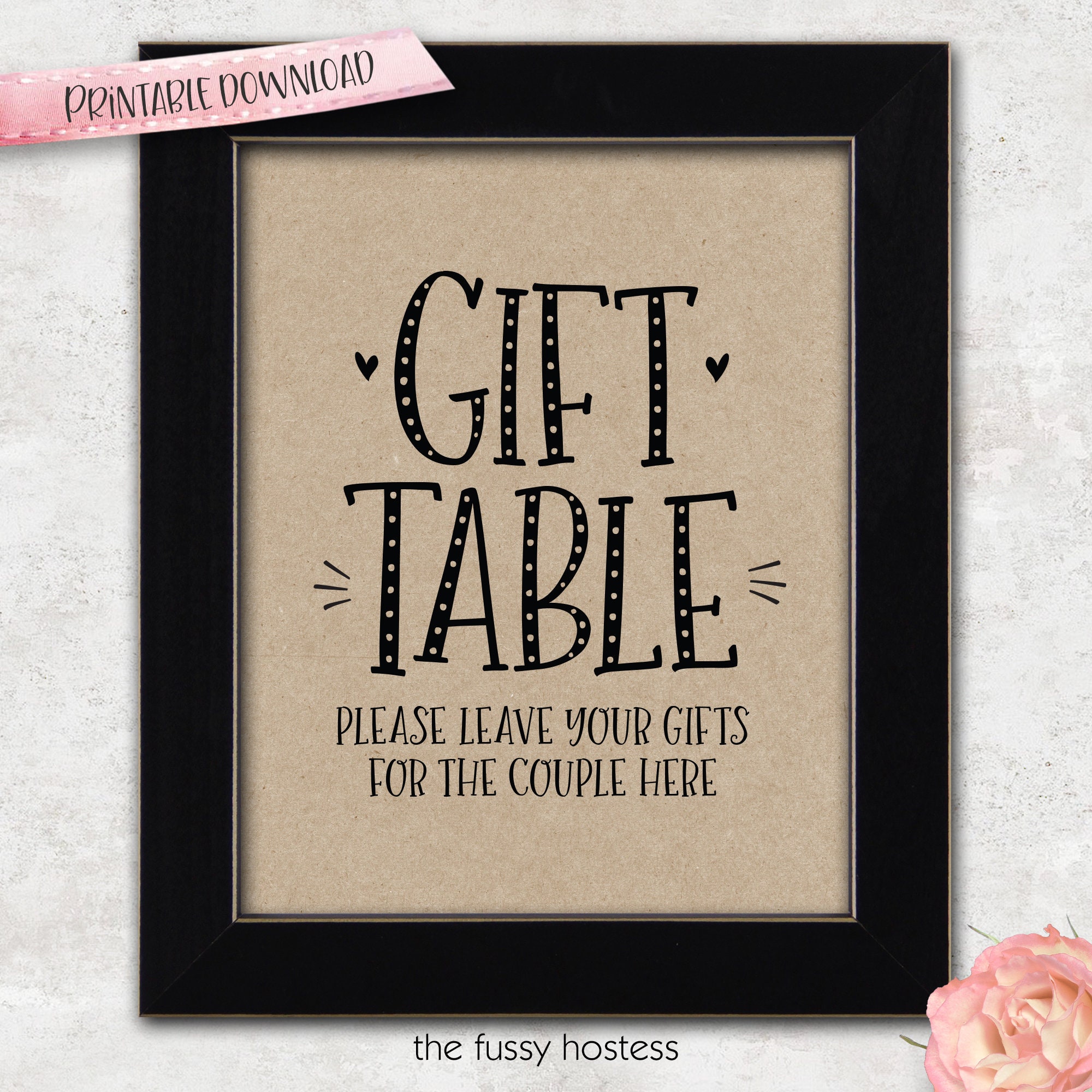 Wedding Gift Table Sign