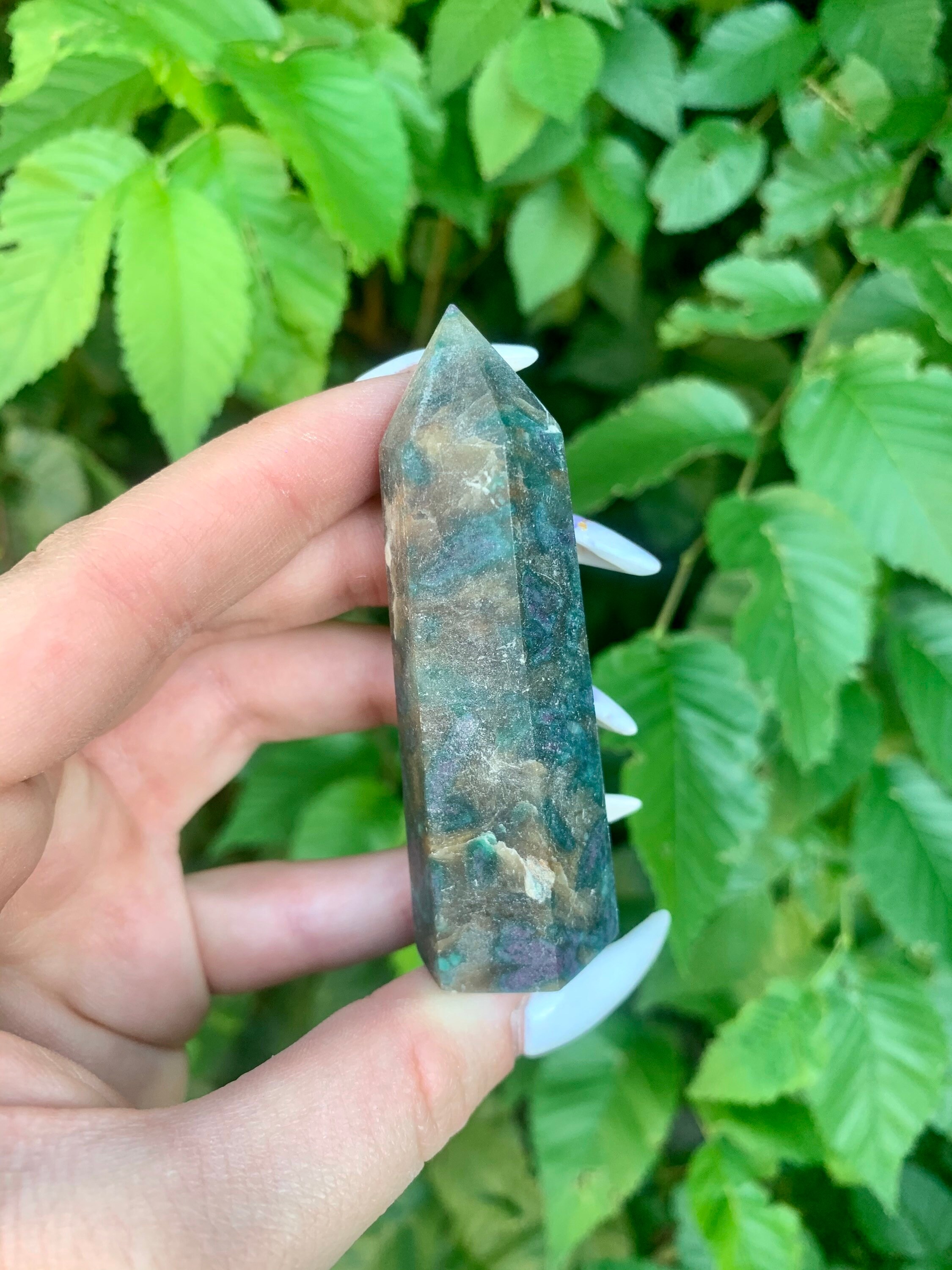 Ruby in Kyanite Crystal Point Tower Obelisk Qty: 1 Lot 5 | Etsy