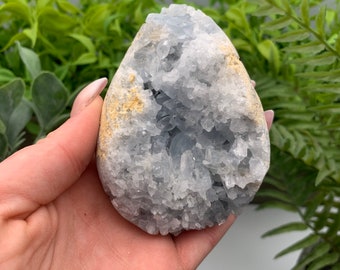 Large Celestite Celestine Blue Calcite Geode Cluster qty: 1 | Etsy