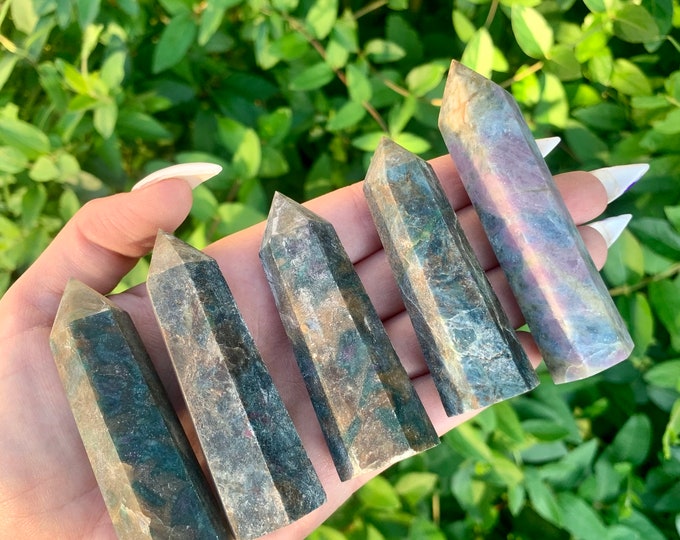 Ruby in Kyanite Crystal Point Tower Obelisk qty: 1 lot 5 - Etsy