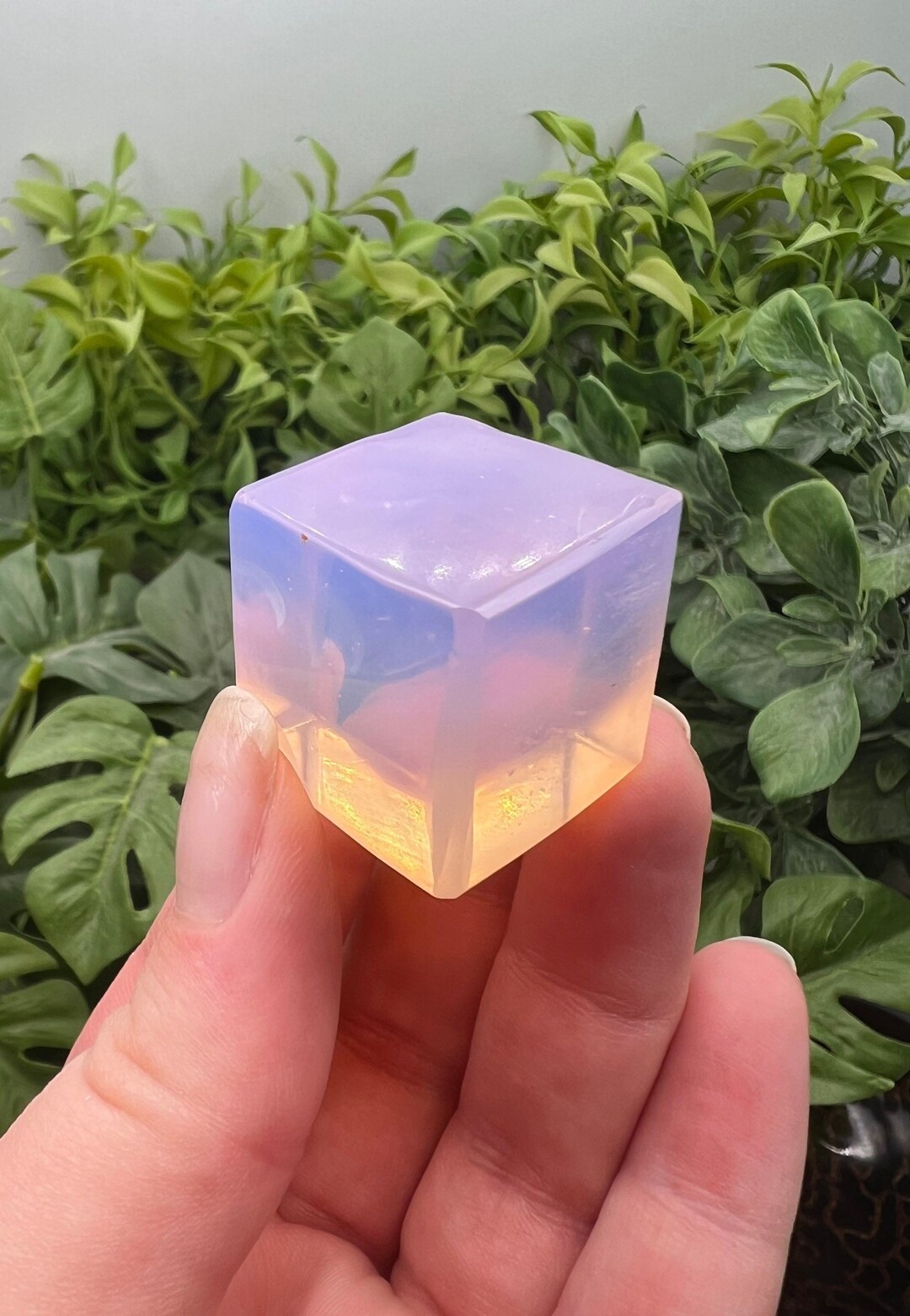 Pink Opalite Cube Stone (qty: 1) - Etsy