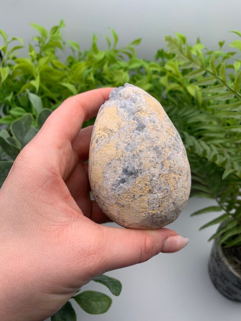 Large Celestite Celestine Blue Calcite Geode Cluster qty: 1 - Etsy