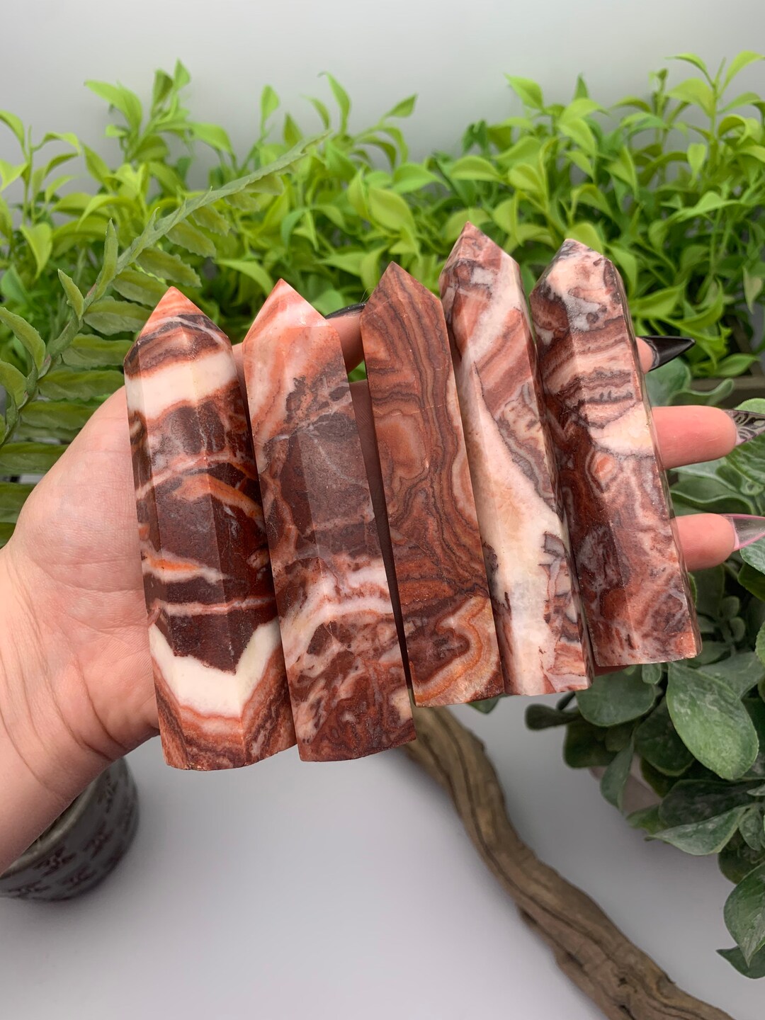 Rainbow Tricolor Calcite Dali Jasper Pork Stone Crystal - Etsy