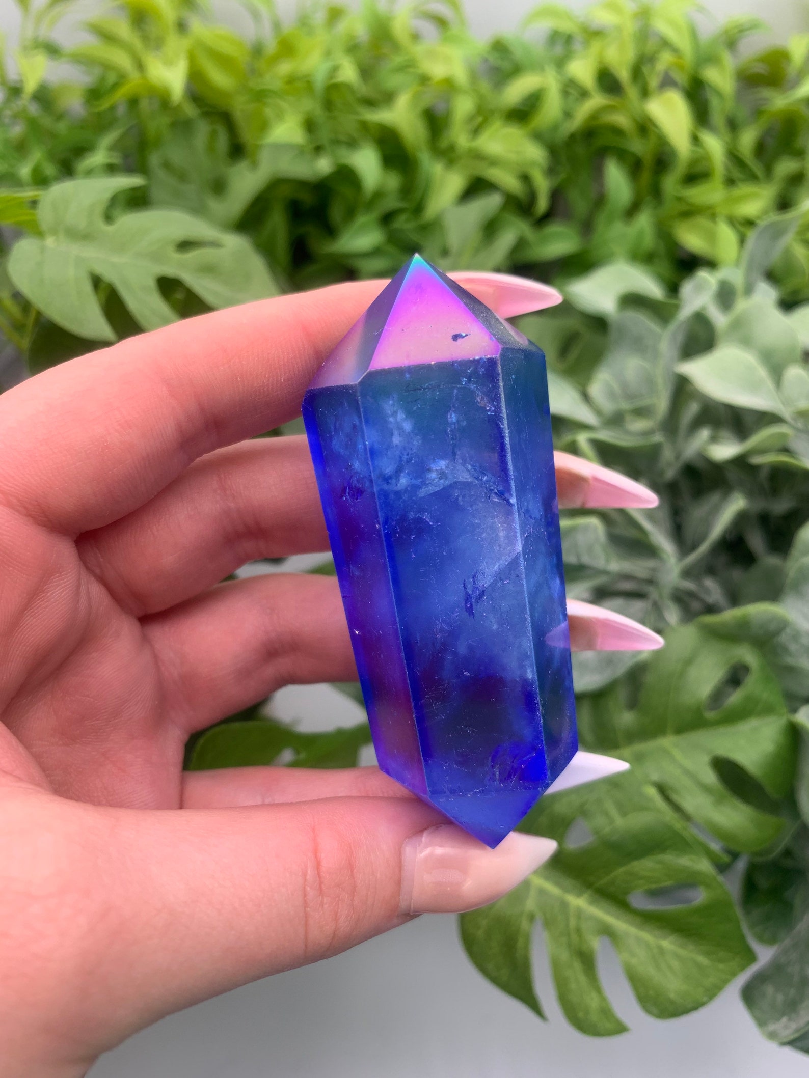 Dark Blue Indigo Tanzan Tanzine Aqua Aura Blue Angel Quartz | Etsy