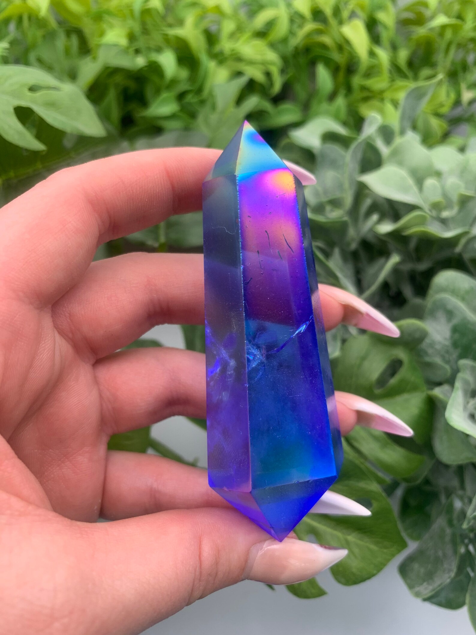 Dark Blue Indigo Tanzan Tanzine Aqua Aura Blue Angel Quartz | Etsy