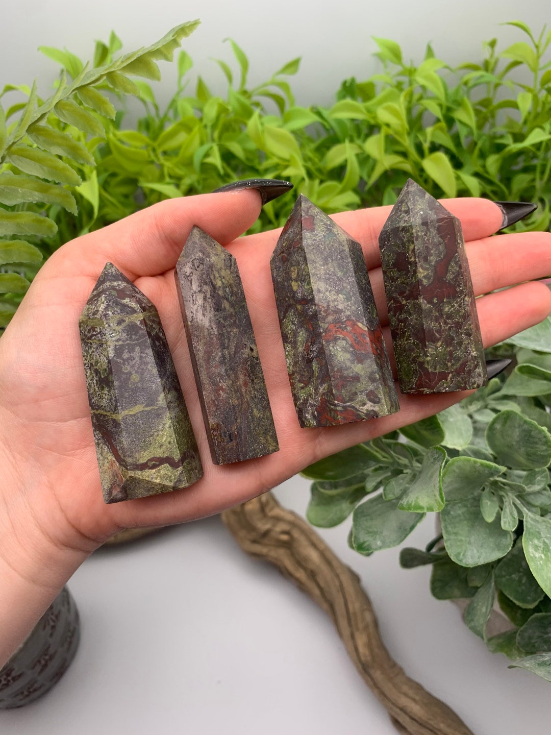 Dragon Bloodstone Crystal Point/tower qty: 1 lot 12 - Etsy