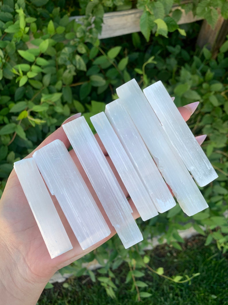 2.53.5 Selenite Charging Wand Qty: 1 | Etsy