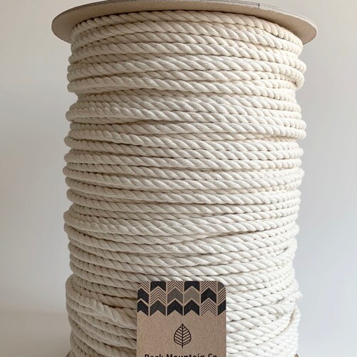 6mm Single Strand Cotton Macrame Cord / Bulk Fiber Art String - Etsy