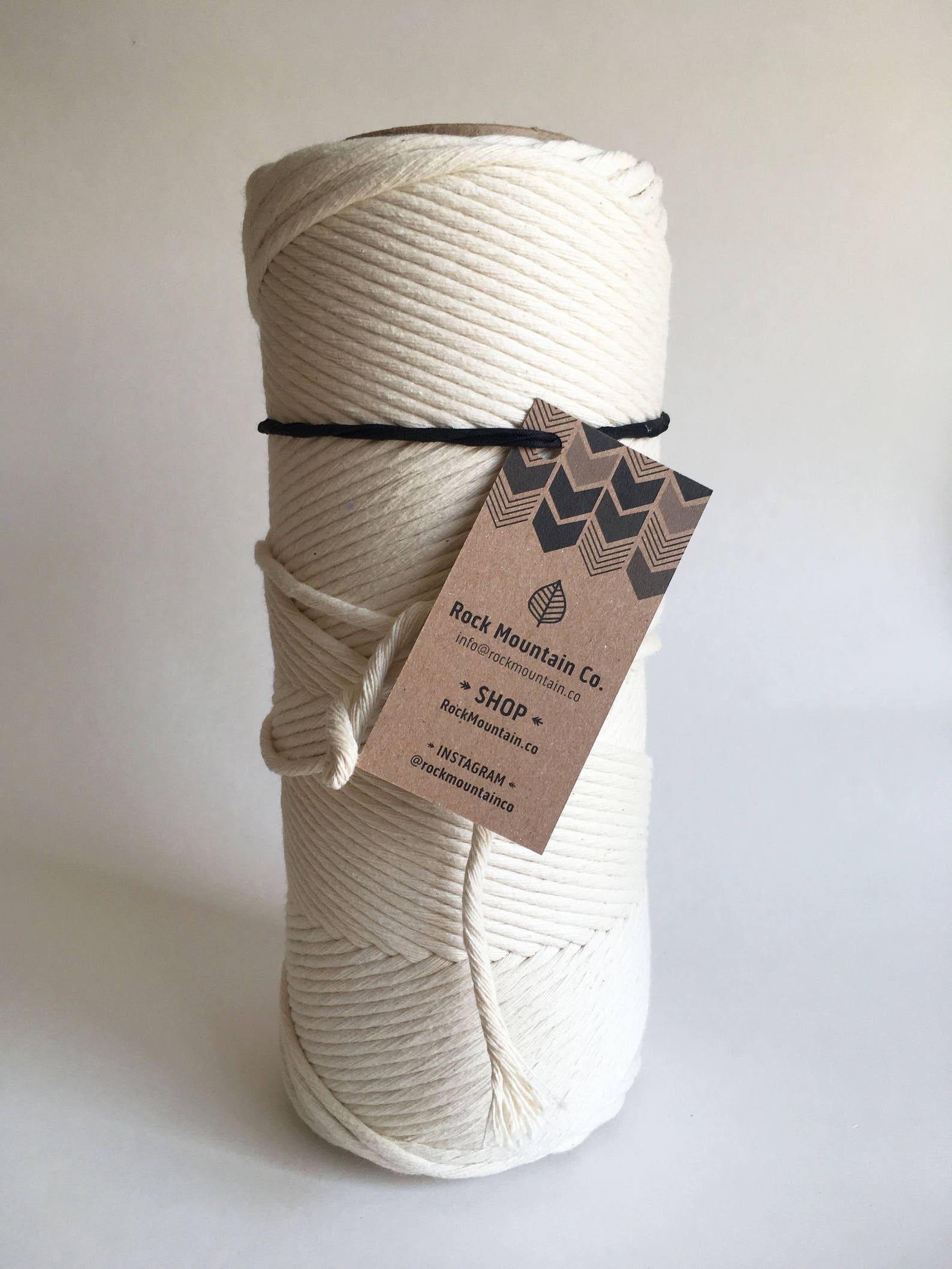 6mm Single Strand Cotton Macrame Cord / Bulk Fiber Art String - Natural ...