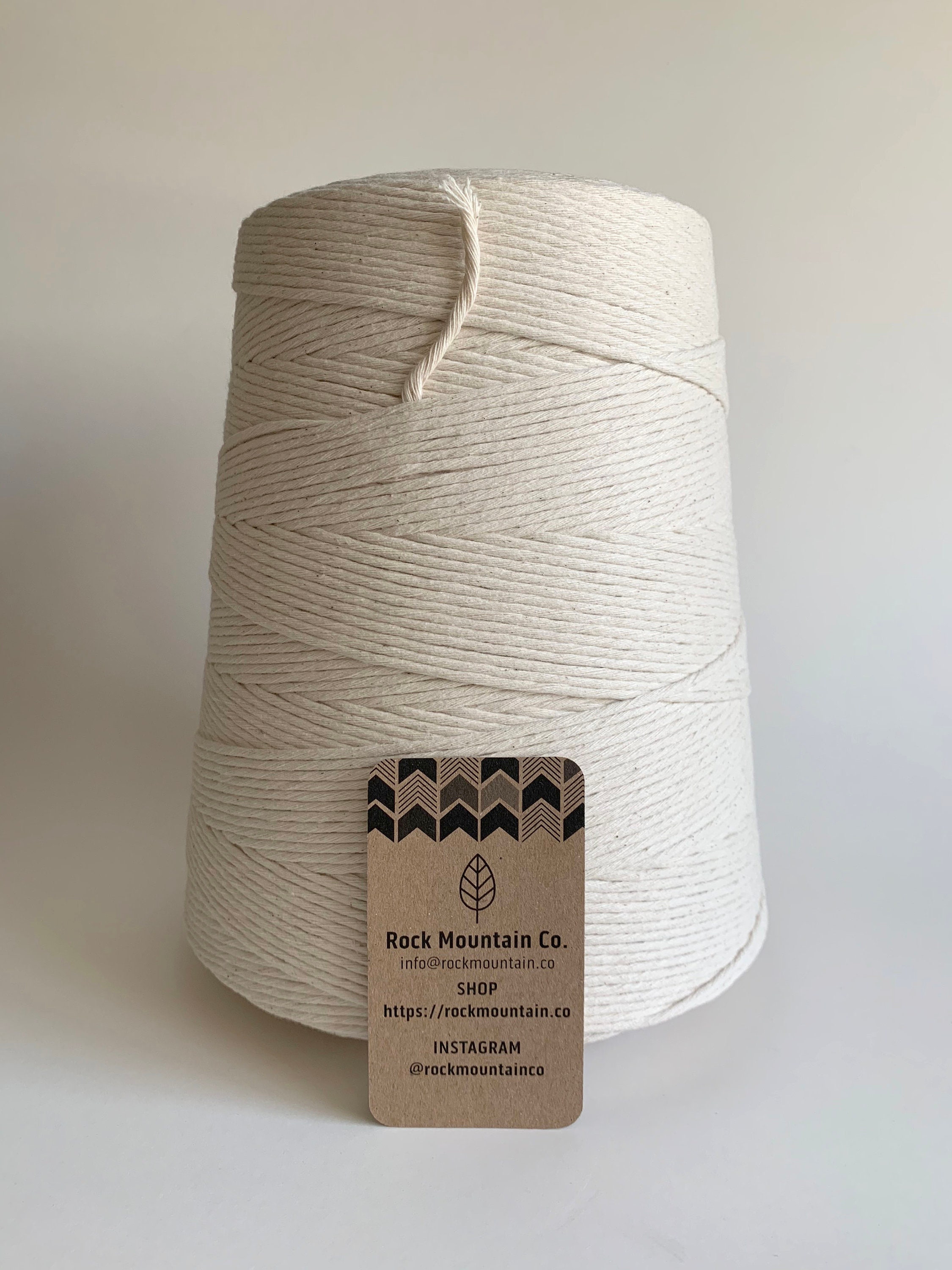 3mm Single Strand Cotton Macrame Cord / Bulk Fiber Art String - Etsy