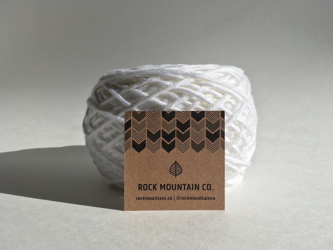 3mm White Macrame Cord / Soft Knotting String / 100% Cotton Craft Rope ...