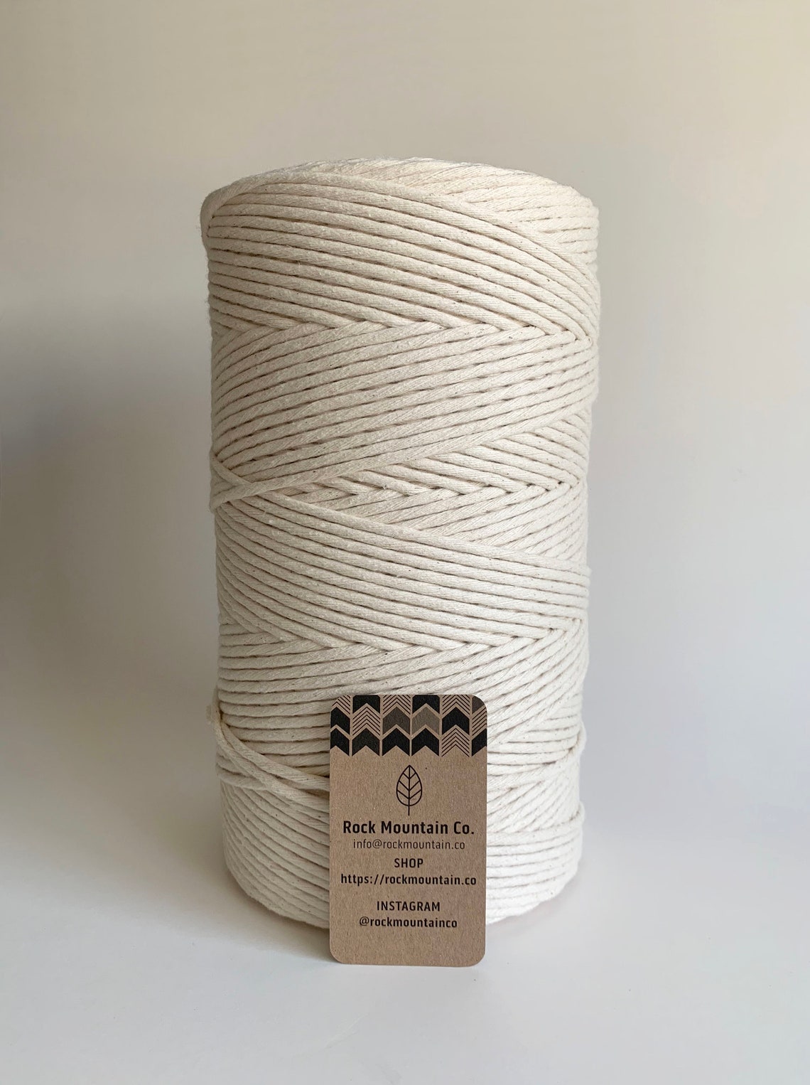 5mm Single Strand Cotton Macrame Cord / Bulk Fiber Art String | Etsy