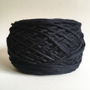3mm Black Macrame Cord / Soft Knotting String / 100% Cotton Craft Rope ...