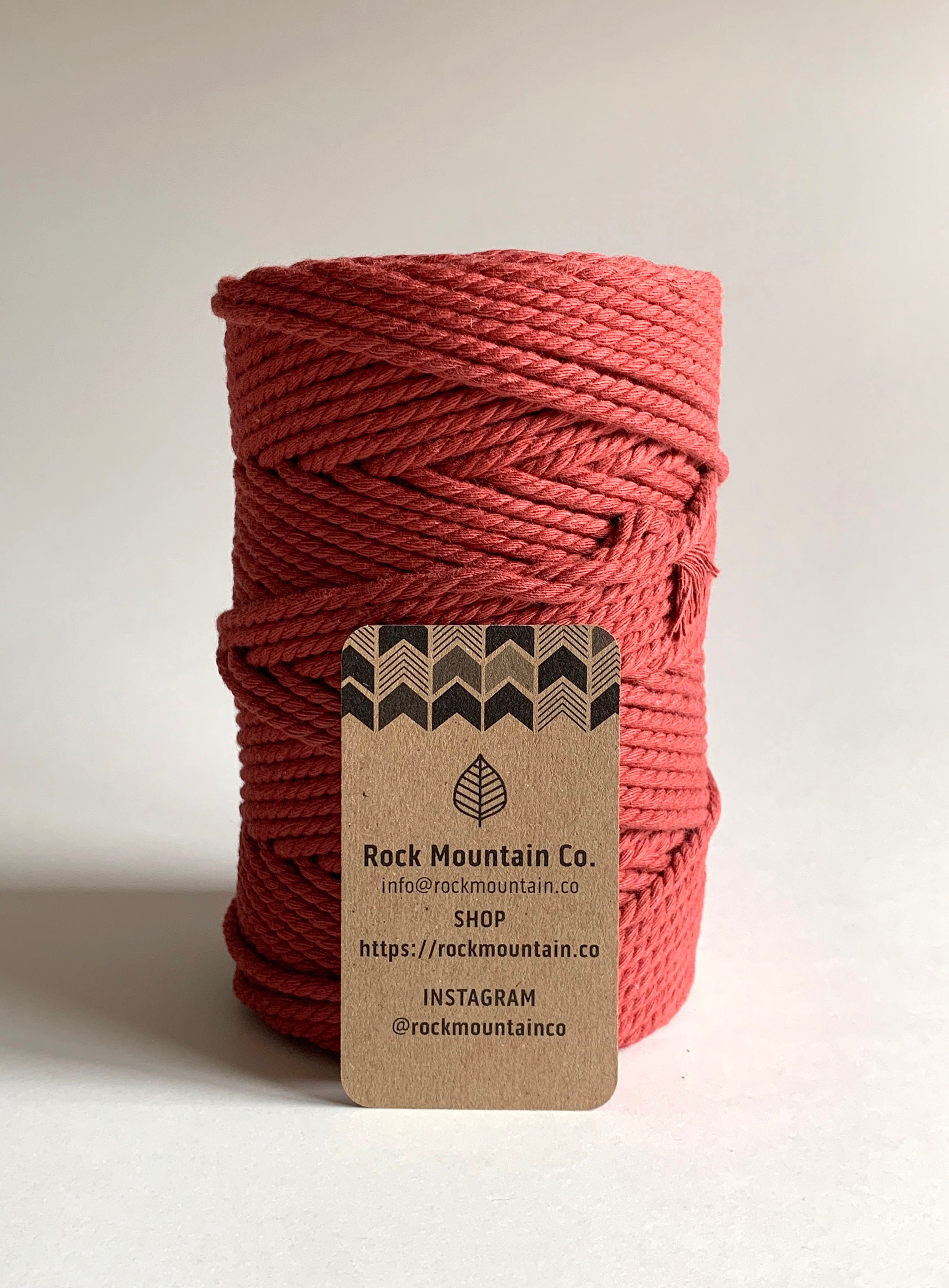 4mm 3 Strand Cotton Macrame Rope Chili Red - Etsy