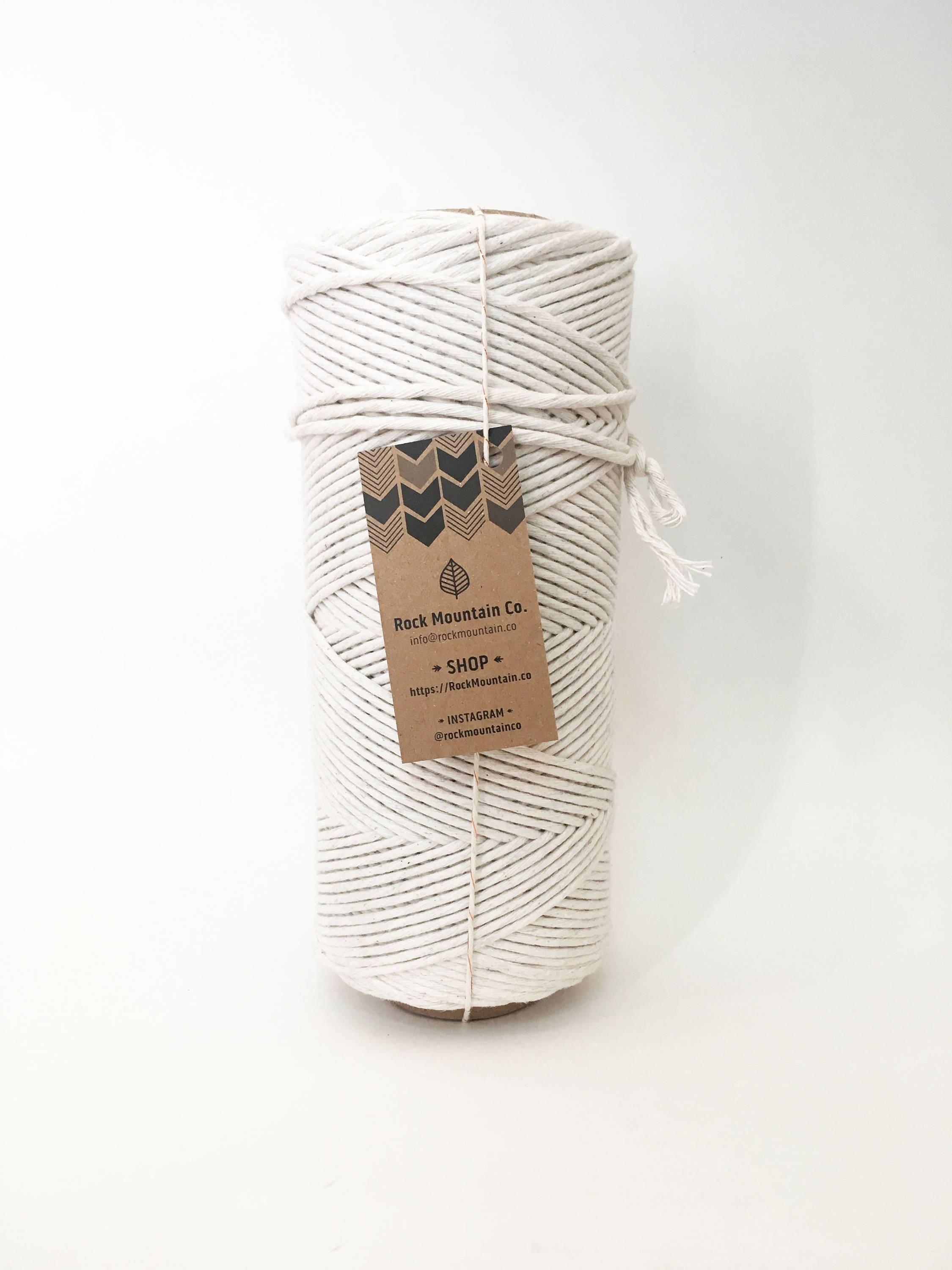 5mm Single Strand Cotton Macrame Cord / Bulk Fiber Art String | Etsy