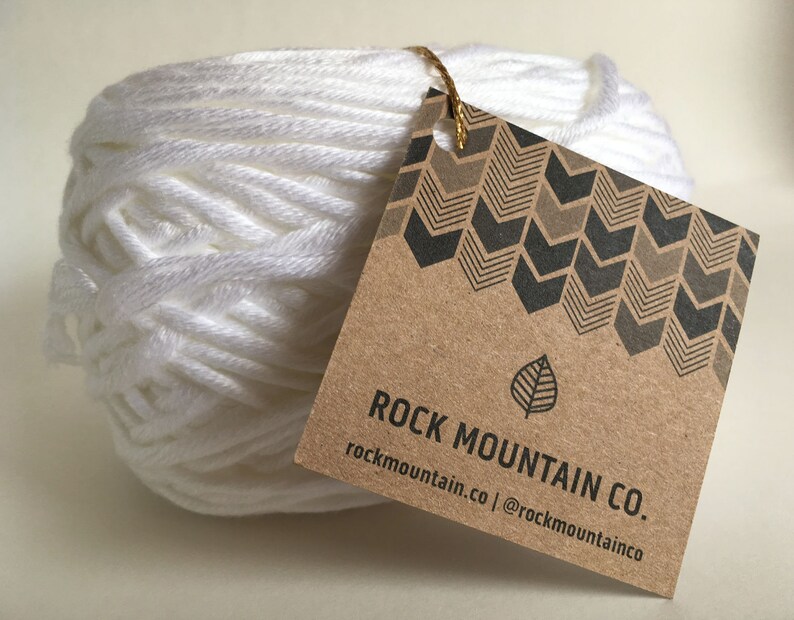 3mm White Macrame Cord / Soft Knotting String / 100% Cotton | Etsy