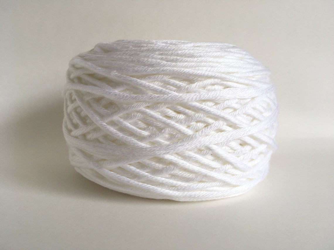 3mm White Macrame Cord / Soft Knotting String / 100% Cotton Craft Rope ...