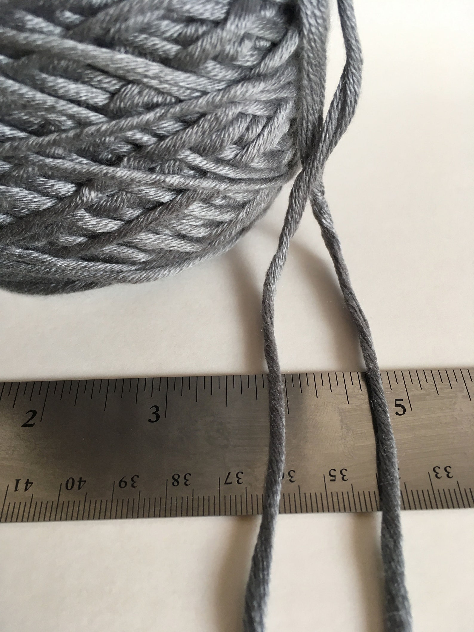 3mm Plum Purple Macrame Cord / Soft Knotting String / 100% Cotton Craft ...