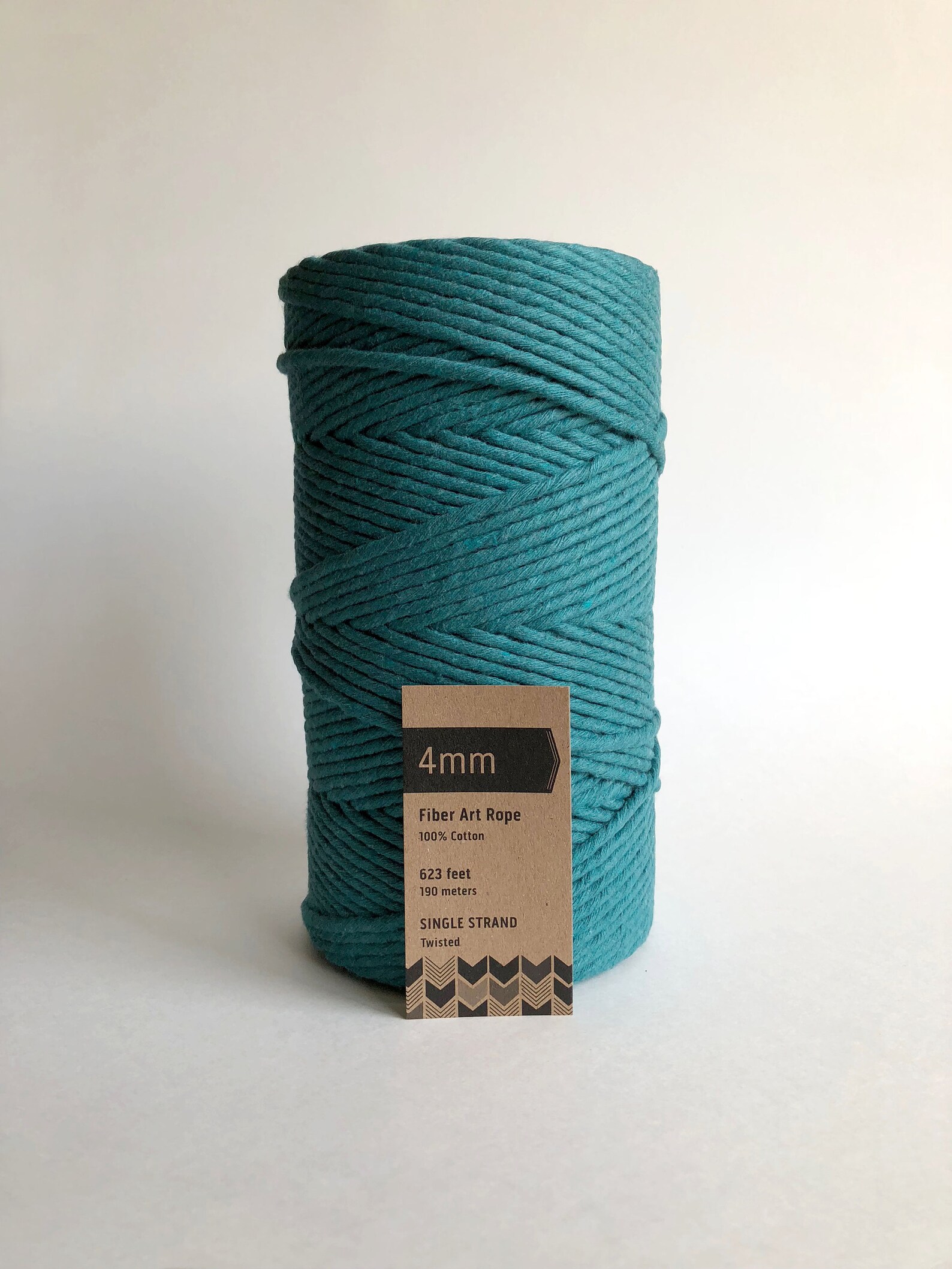 4mm Single Strand Cotton Macrame String Teal / Turquoise / | Etsy