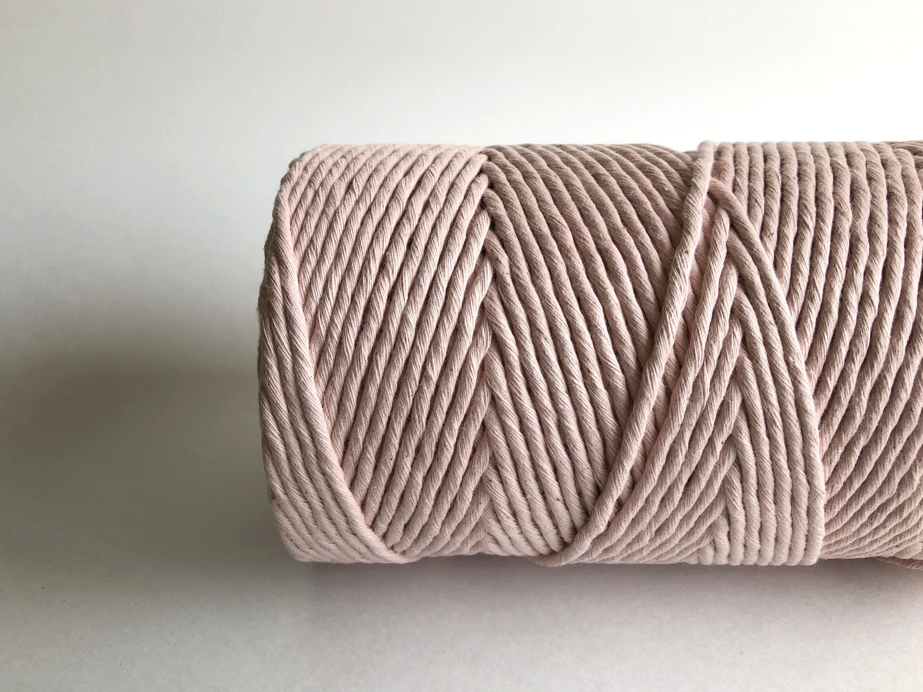 4mm Single Strand Cotton Macrame String Cotton Candy Pink - Etsy