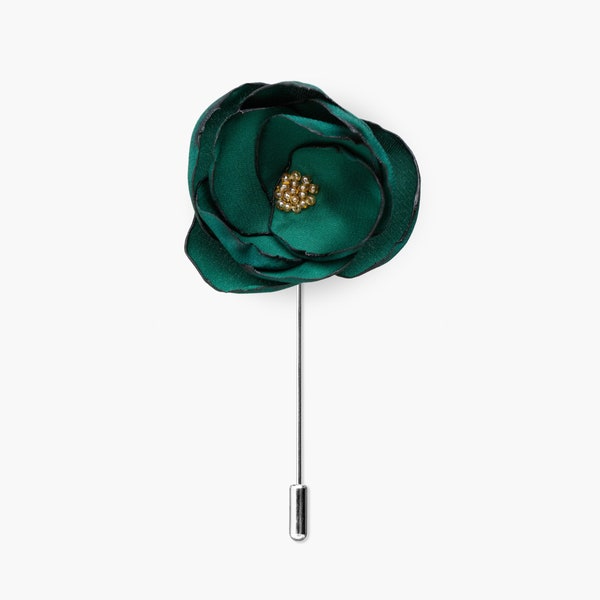 Emerald Green Pin - Etsy