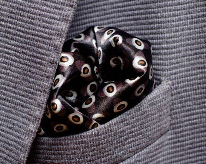 Personalized Handkerchief, Mens Pocket Square, Black Pocket Square ...