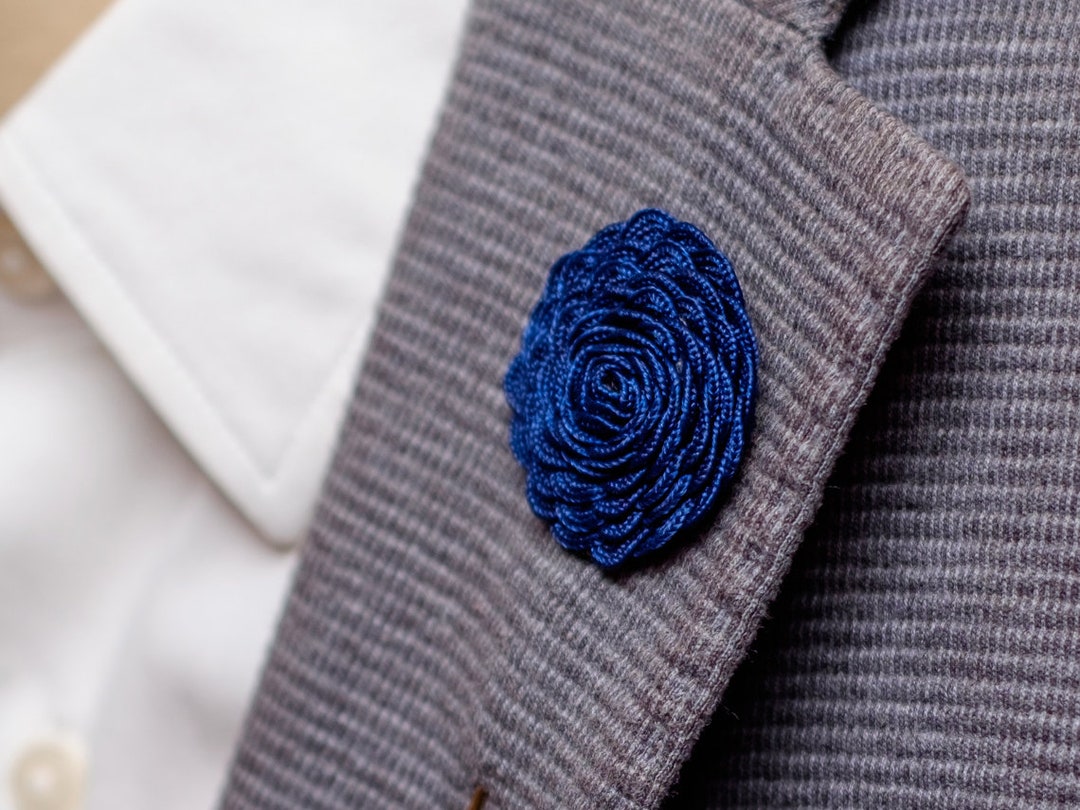 Blue Lapel Pin, Best Man Proposal, Wedding Lapel Pin, Lapel Pin Blue ...