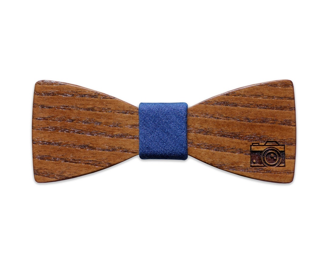 Mens Personalized Bow Tie, Wooden Bow Tie, Camera Engraved Bowtie ...