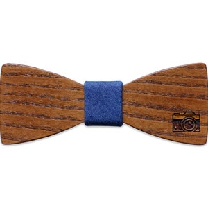 Mens Personalized Bow Tie, Wooden Bow Tie, Camera Engraved Bowtie ...