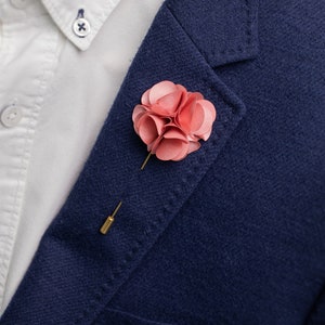 Flower Lapel Pin in Many Colors Available - Best Man Boutonniere ...
