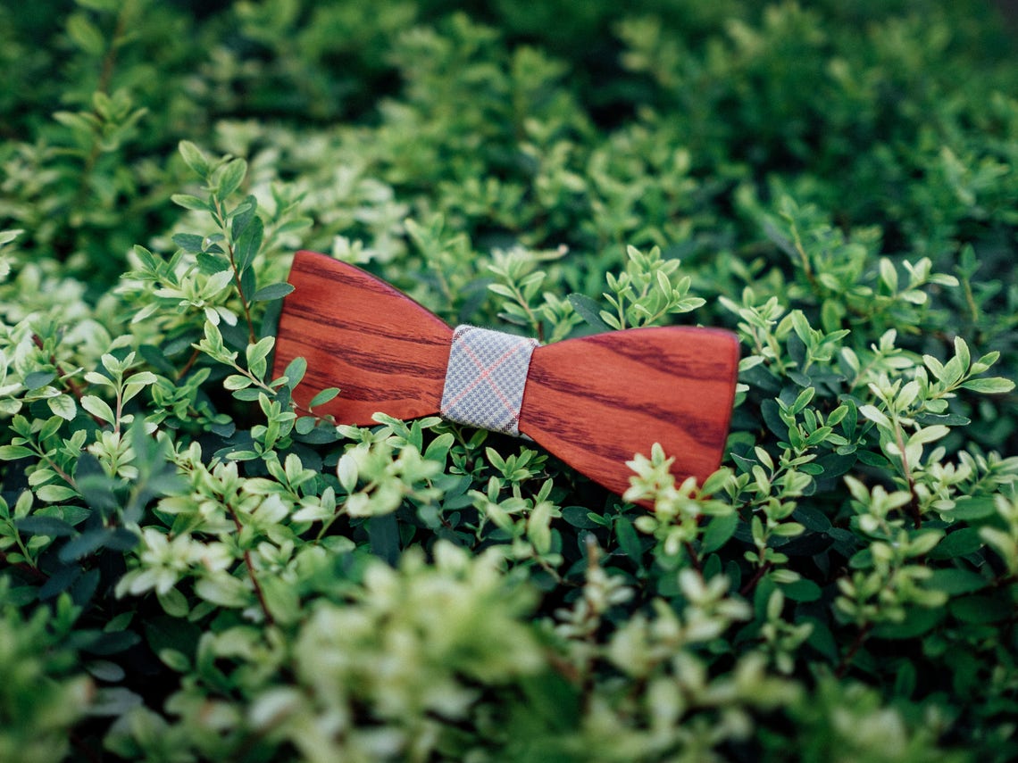 Personalized Men Wooden Bow Tie, Custom Best Man Gift, Father's Day ...