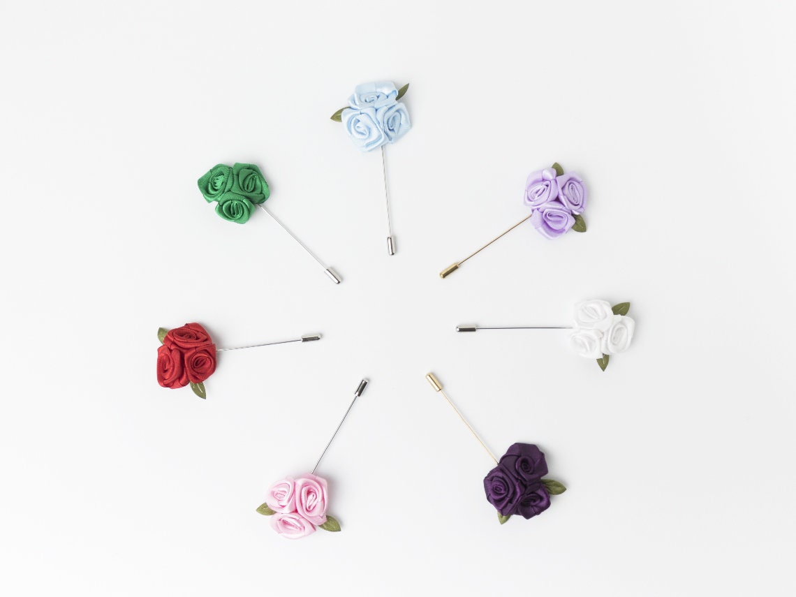 Light Blue Pin, Groomsmen Brooch, Blue Lapel Pin, Brooch Pins for Men ...