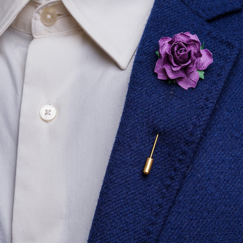 Purple Suit Pin - Etsy