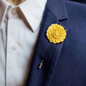 Swirl Lapel Pins in Many Colors Available - Flower Lapel Pins for Men ...