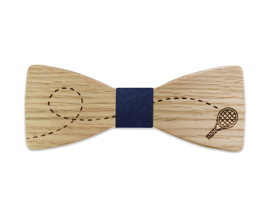 Tennis Racket Bow Tie, Men Bow Tie, Tennis Gift, Engraved Bow Tie ...