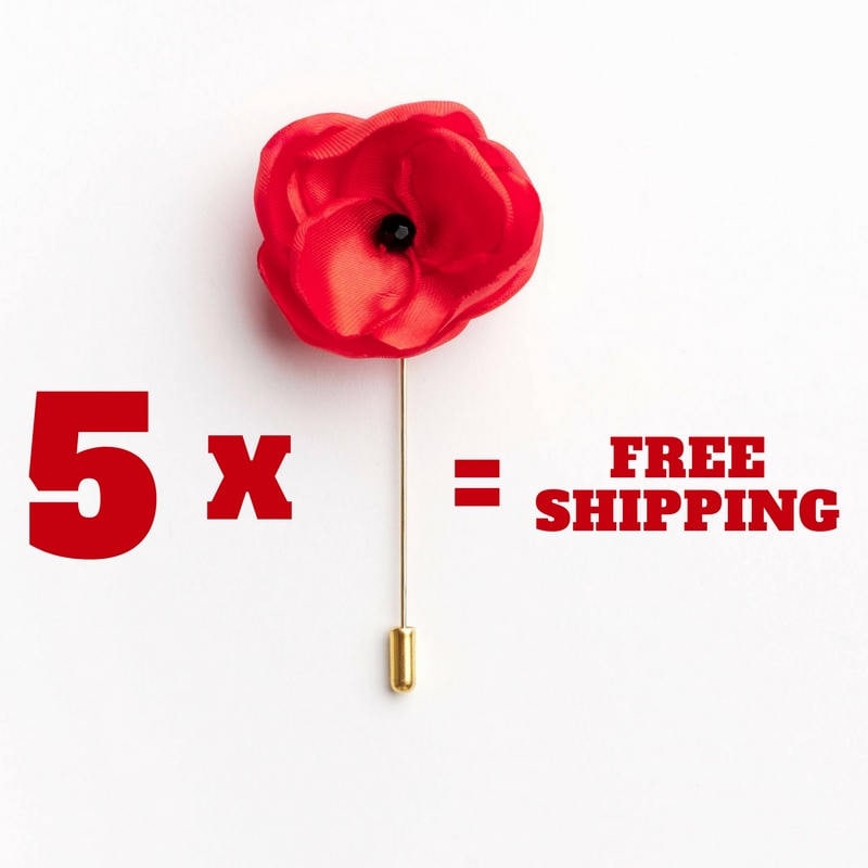 5 Multi Colored Lapels Pins, Mens Boutonnieres, Free Shipping, Pink ...