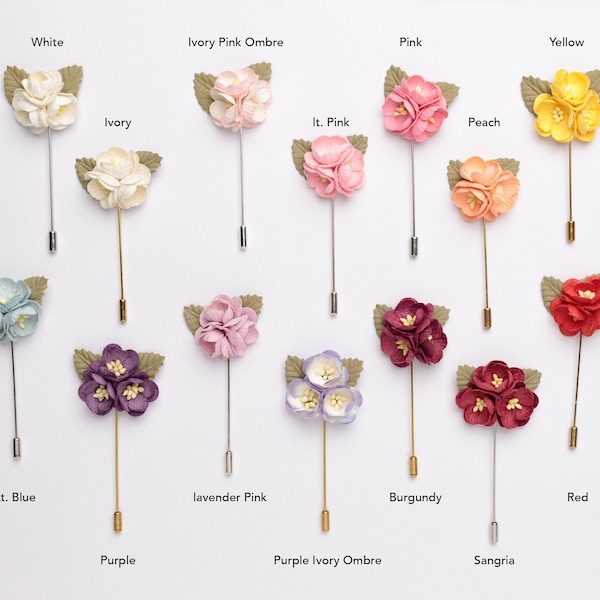 Flower Lapel Pin - Etsy