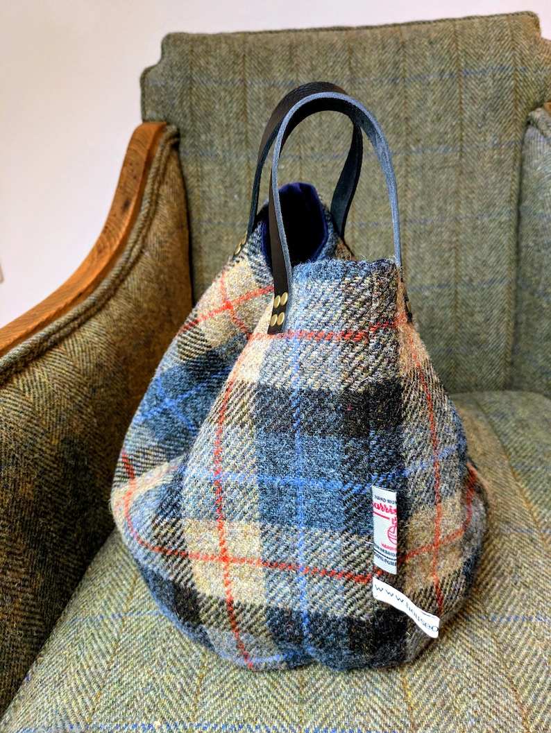 New Nadia Harris Tweed Tote Bucket Bag - Etsy