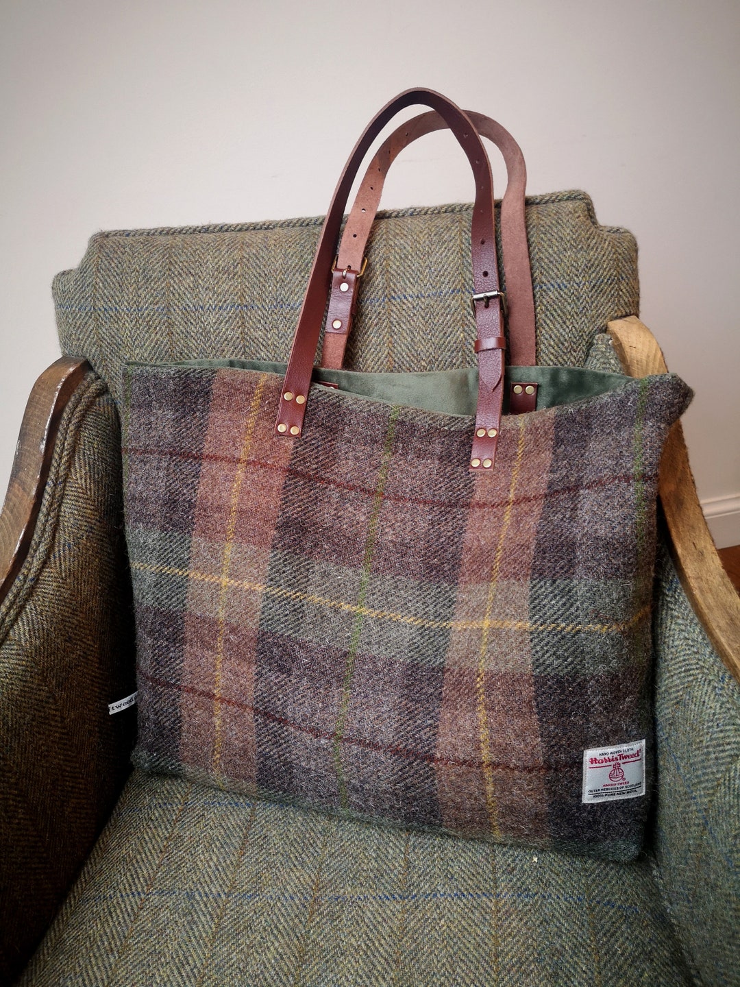 New Rupert Harris Tweed Bag - Etsy