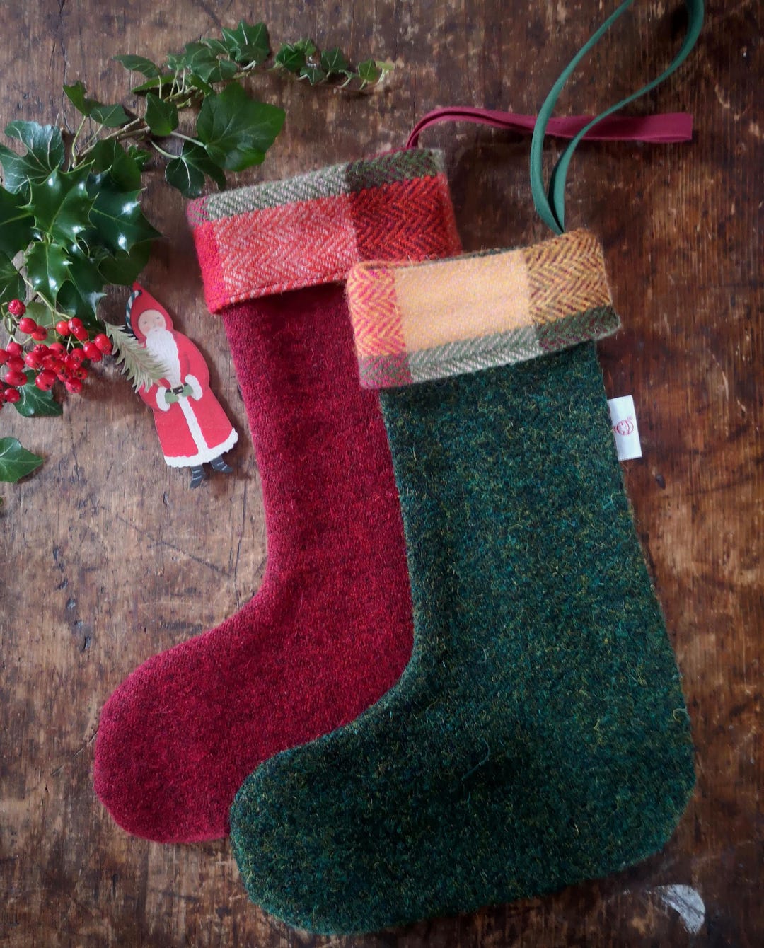 Harris Tweed Christmas Stocking - Etsy