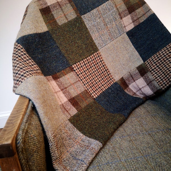 Tweed Patchwork - Etsy UK