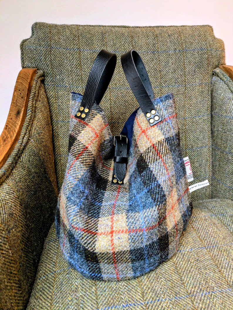 New Nadia Harris Tweed Tote Bucket Bag - Etsy