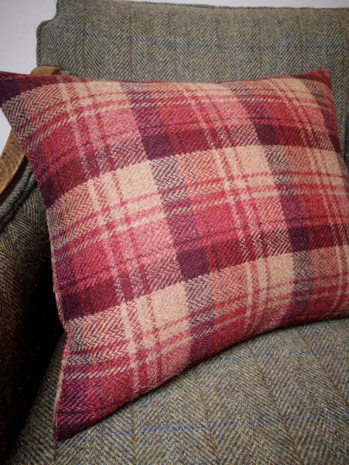 Mari Harris Tweed Cushion Cover - Etsy