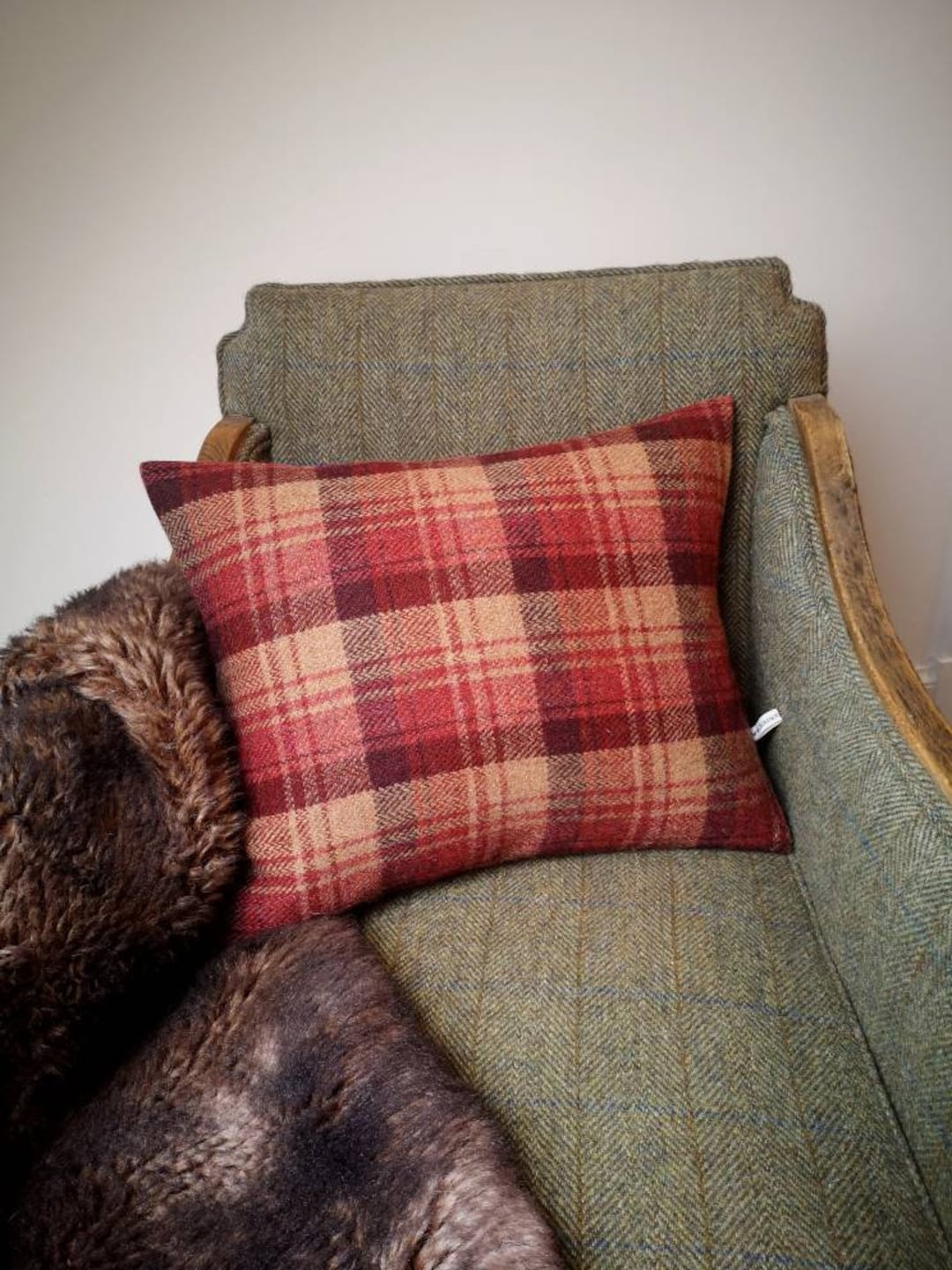 Mari Harris Tweed Cushion Cover - Etsy