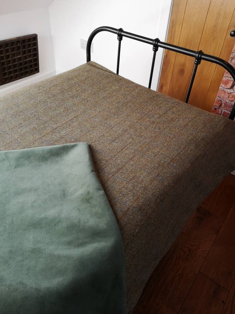 MADE TO ORDER Hand Crafted Harris Tweed Blanket Throw Bedspread - Etsy